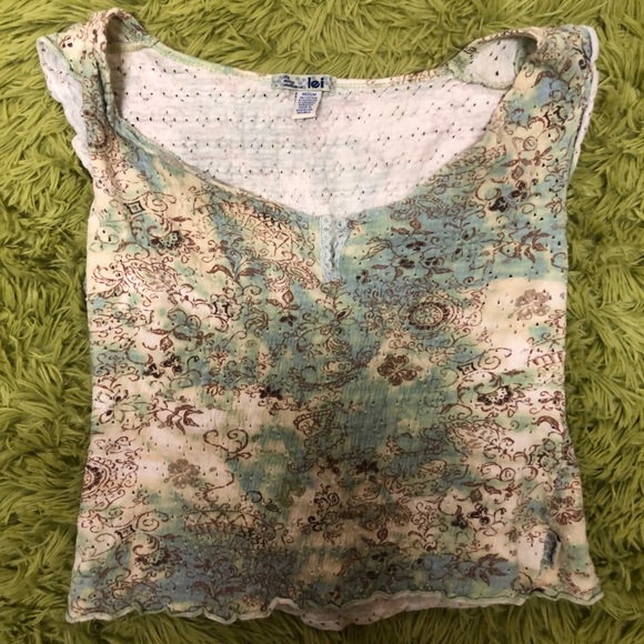 lei | Tops | Y2k Patterned Top | Poshmark